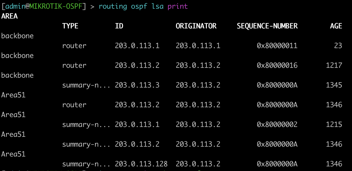 Juniper To MikroTik – OSPF Commands – StubArea51.net